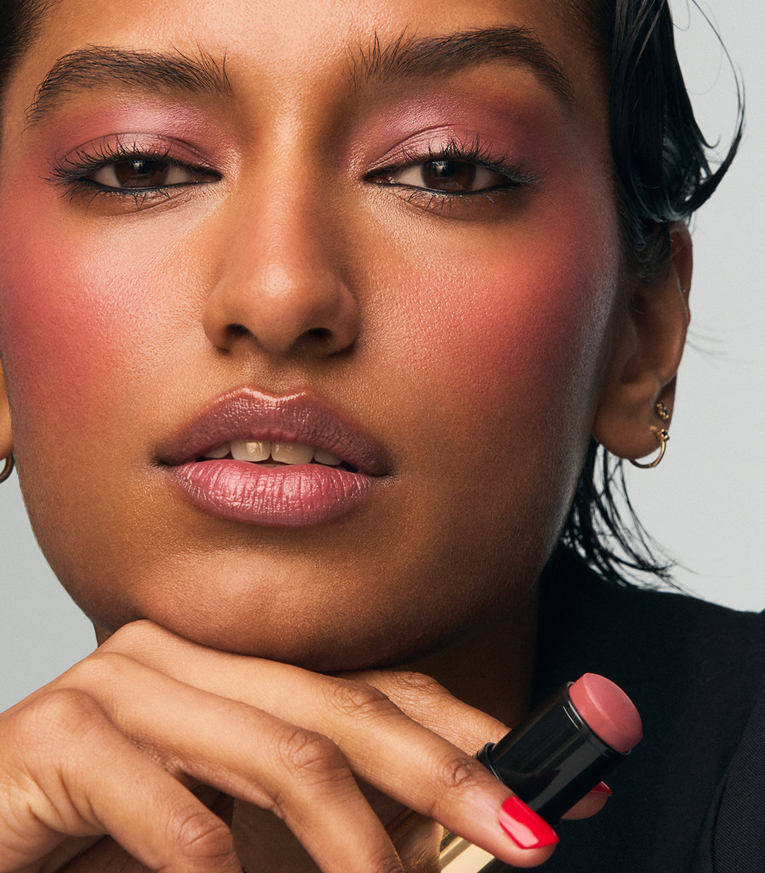Cream Stroke Cream Blush Stick - Ultra-Blendable Formula - MAKE Beauty